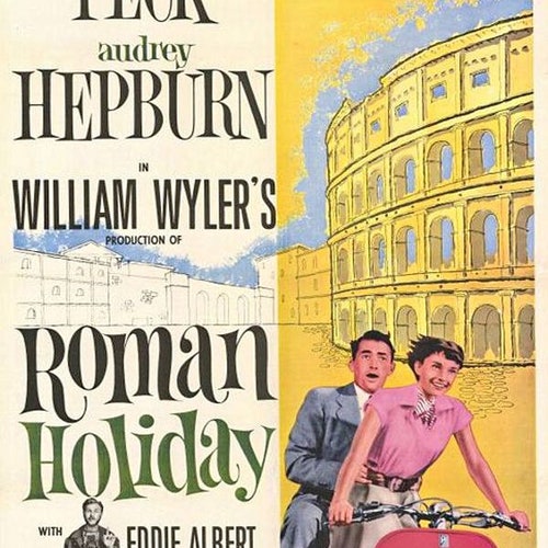 Roman Holiday Movie Audrey Hepburn Art Print Poster - Etsy