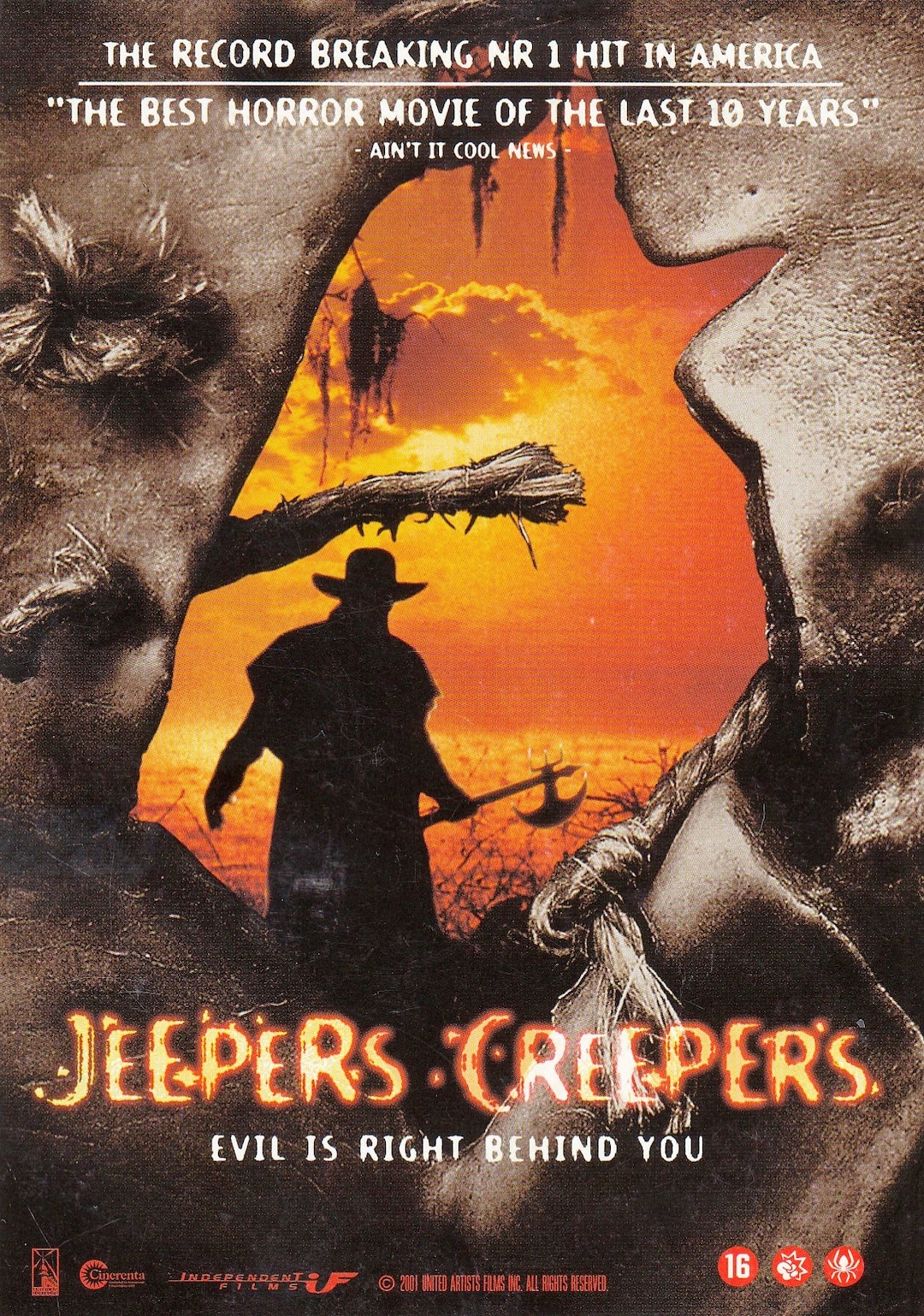 Postcard of the 2001 Film Poster jeepers Creepers. A Horror Mystery Starring Gina Philips ...