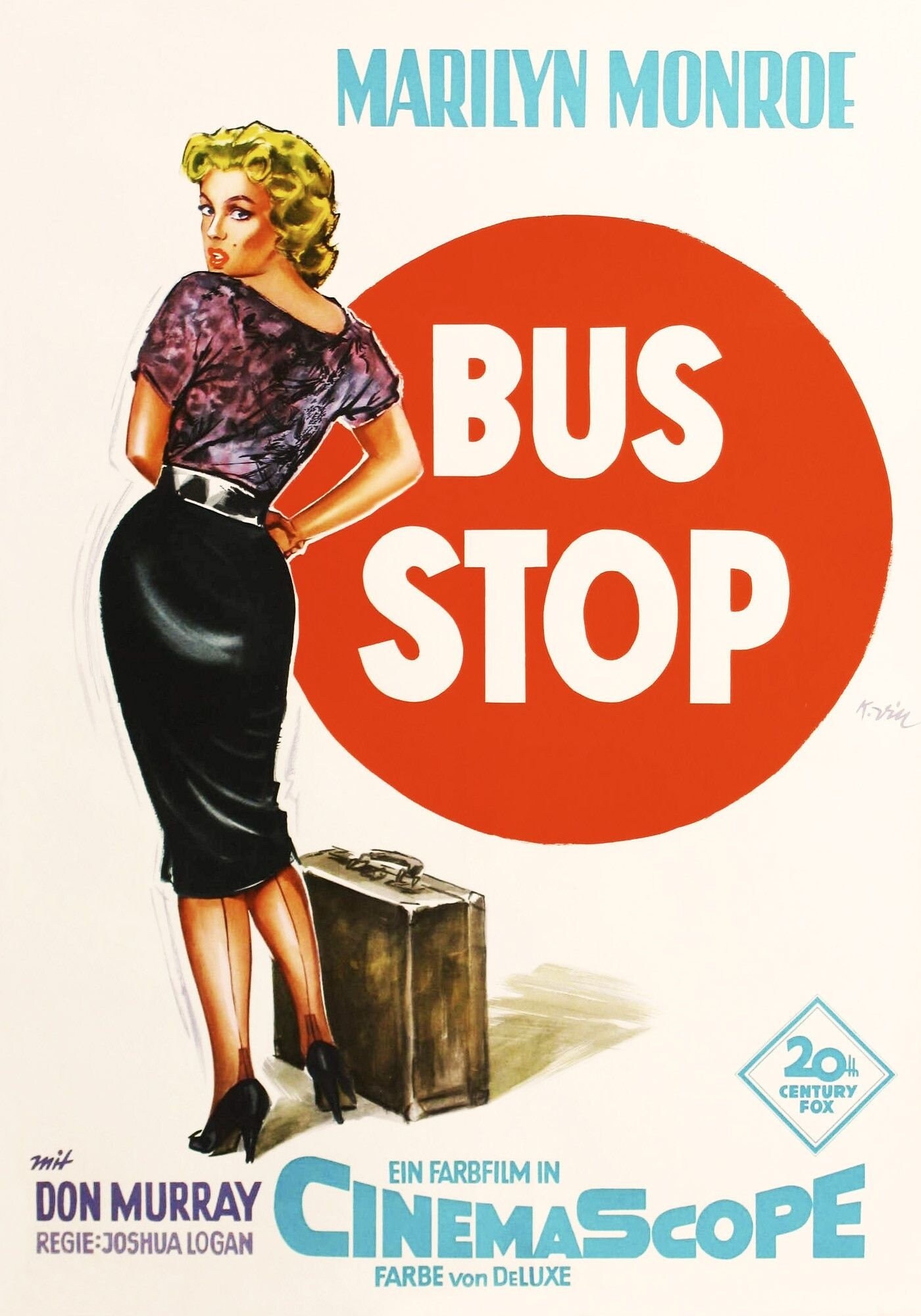 Copy of 1956 20th Century Fox Film Poster bus Stop - Etsy