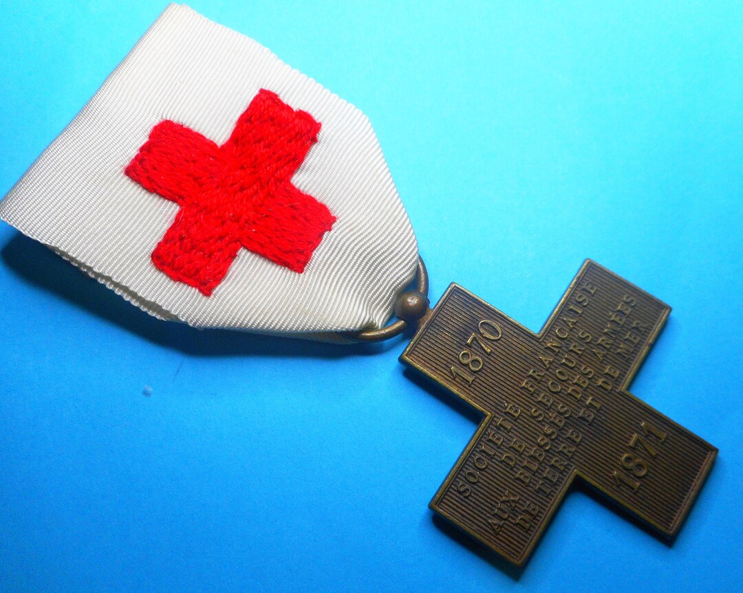 Rare Red Cross Service Medal. the Geneva Cross of 1870-1871. - Etsy