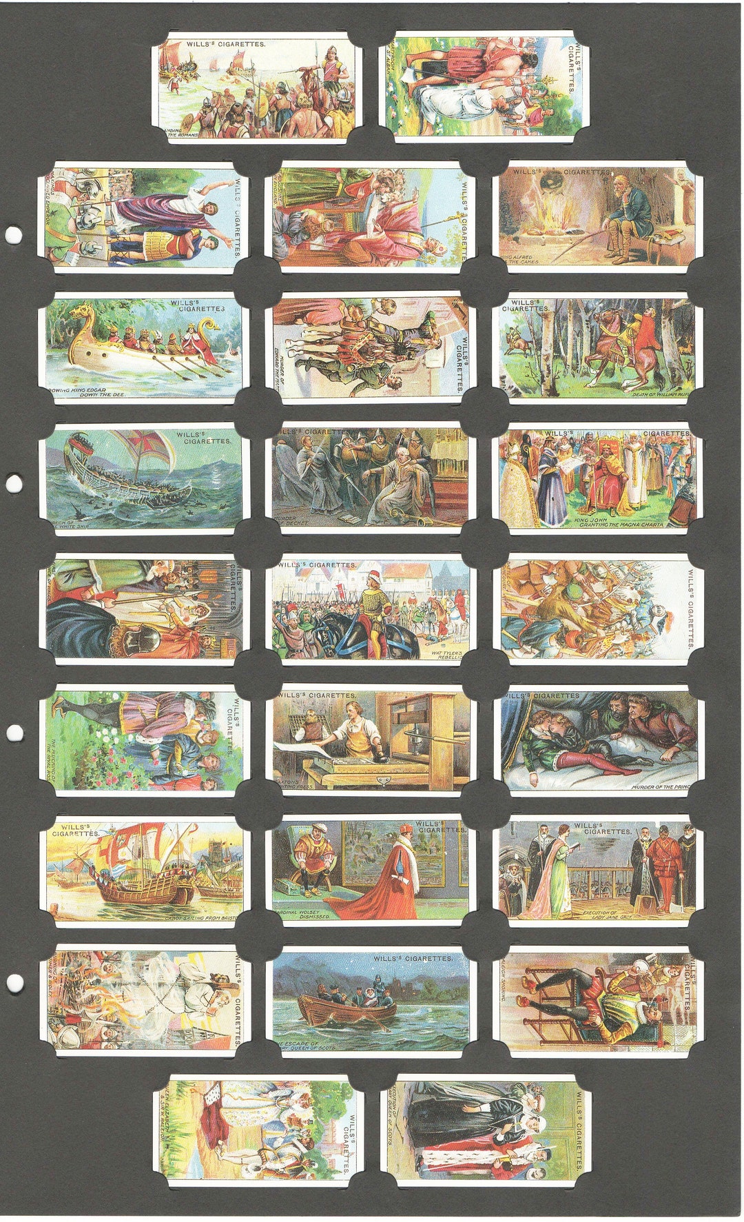 British Cigarette Card Set of Historic Events by Wills Cigarettes in ...