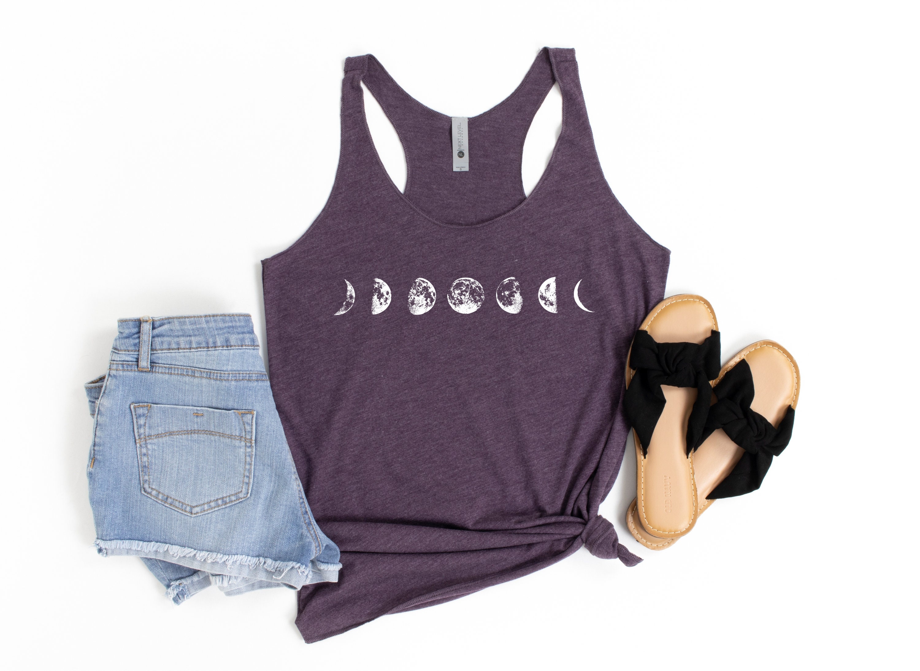 Moon Phases Tank Top Moon Tank Top Moon Phases Tank Top | Etsy