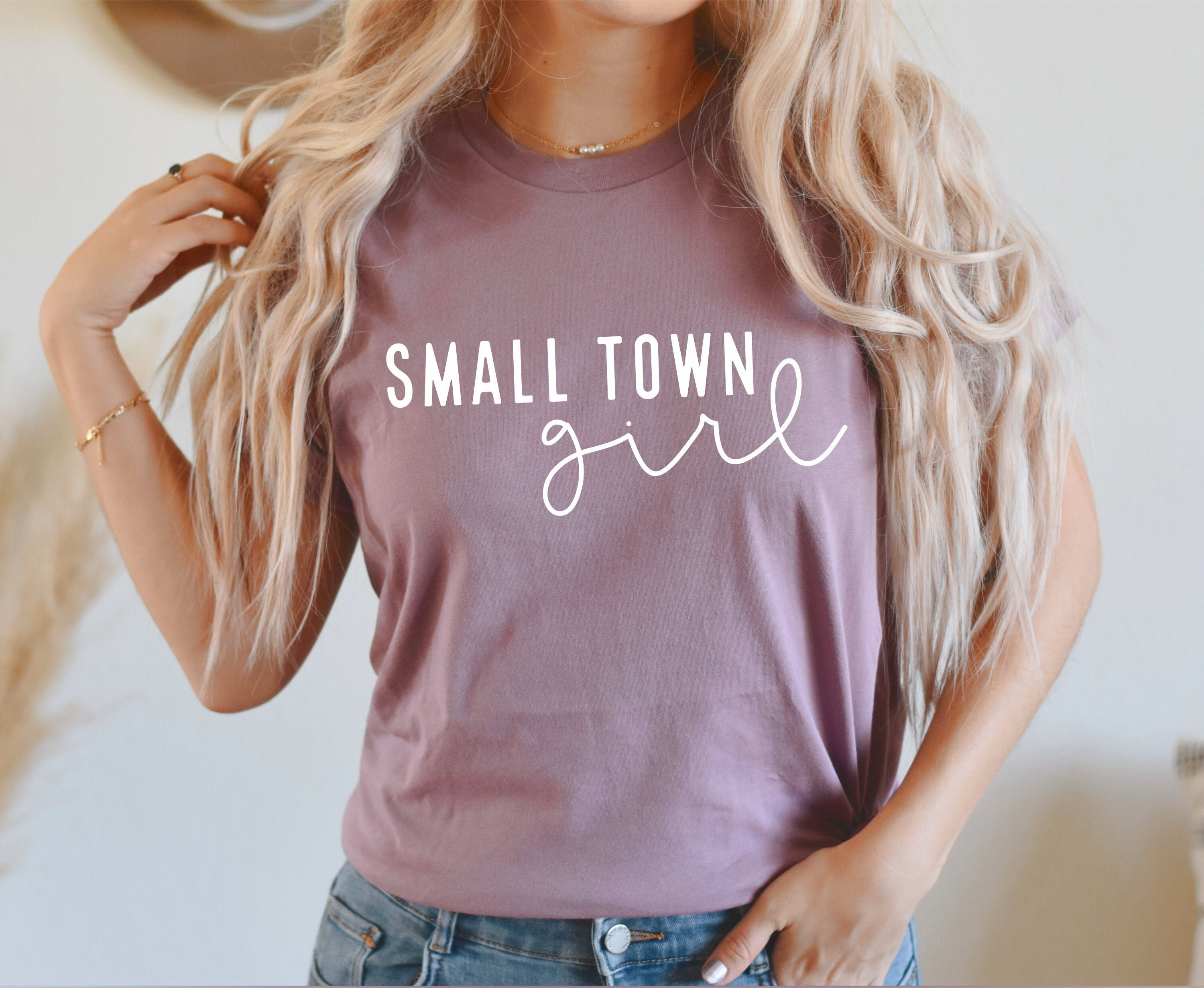 Small Town Girl Shirt Country Girl Shirt Just a Small Town | Etsy