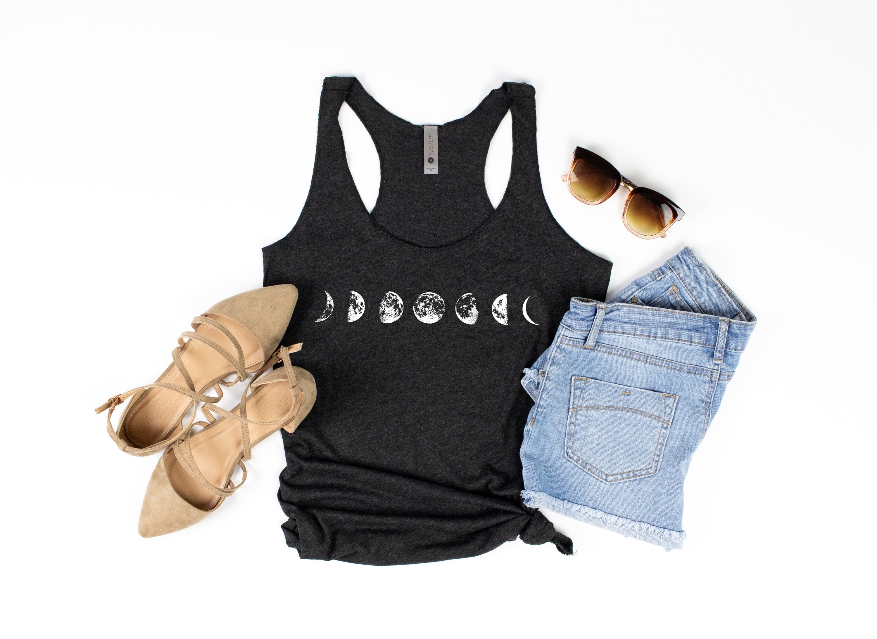 Moon Phases Tank Top Moon Tank Top Moon Phases Tank Top | Etsy