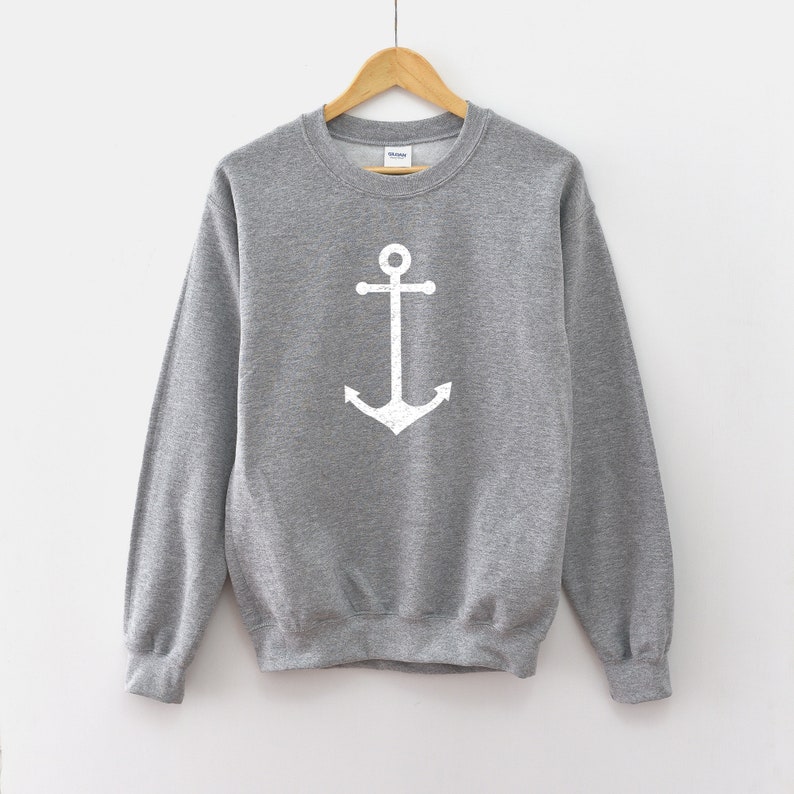 Anchor Sweatshirt Anchor Shirt Nautical Shirt Anchor - Etsy Canada