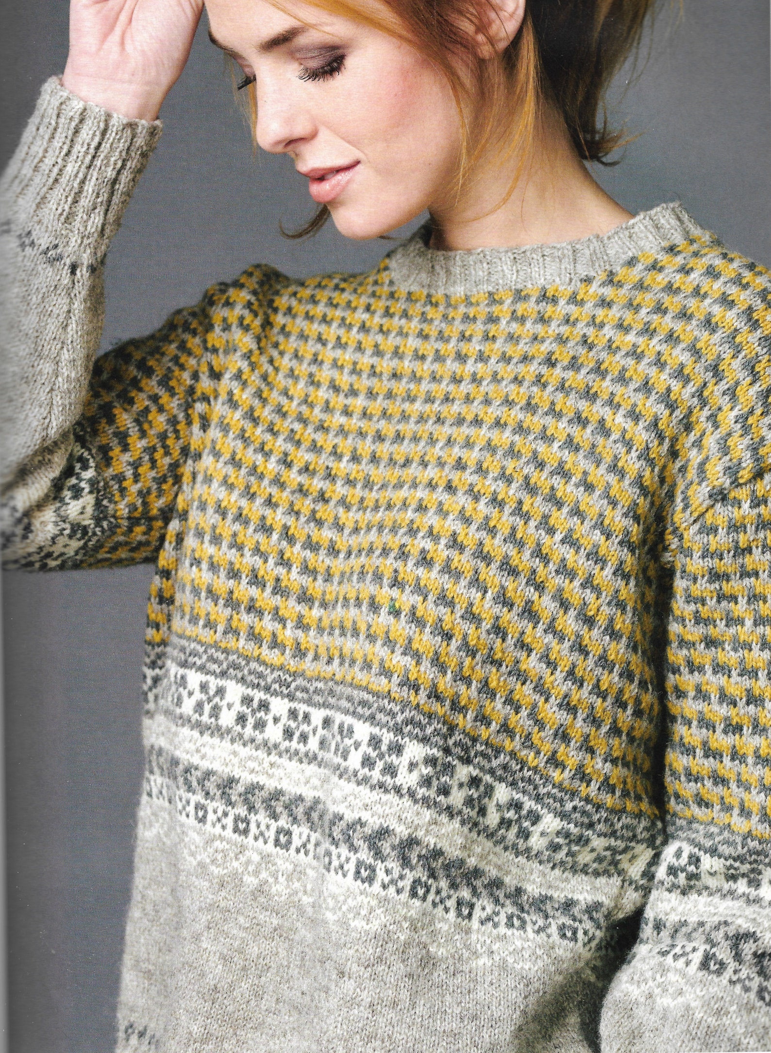 Knitting Pattern for - Cartwright Handknitted Sweater in Check and Fair ...