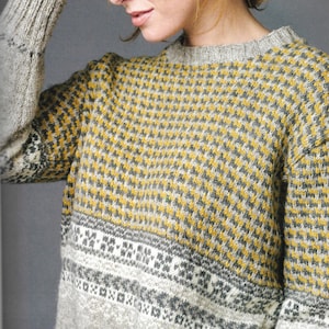 Knitting Pattern for - Cartwright Handknitted Sweater in Check and Fair ...