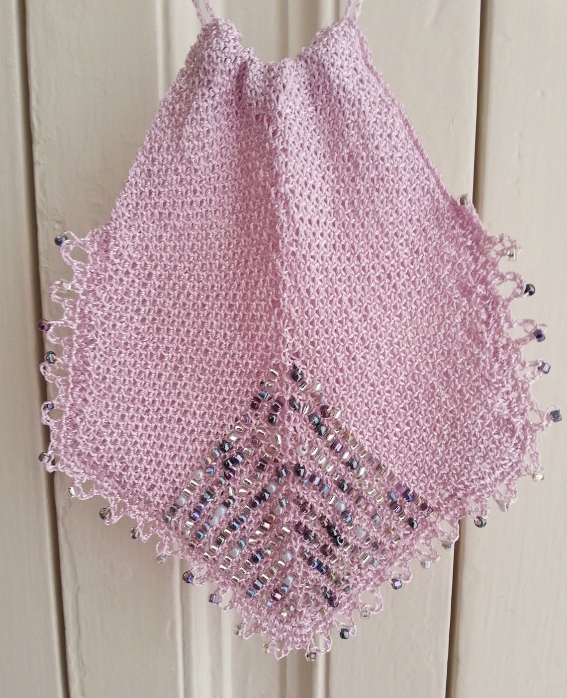 Knitting Pattern for Lace Beaded Scarf and Bag - Etsy