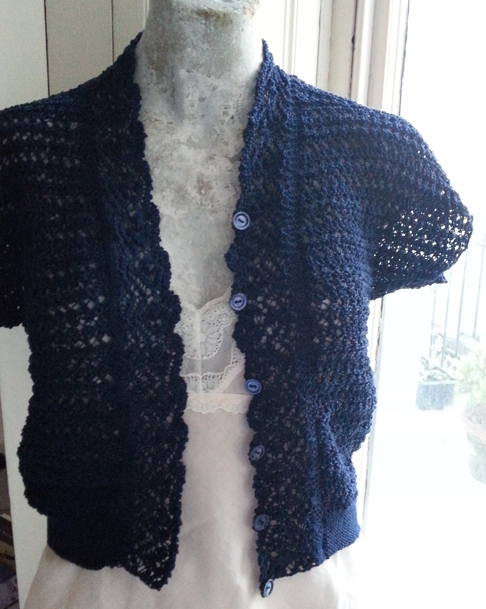 Knitting Pattern PDF for - Lace Blouse, a Pretty and Simple to Knit ...