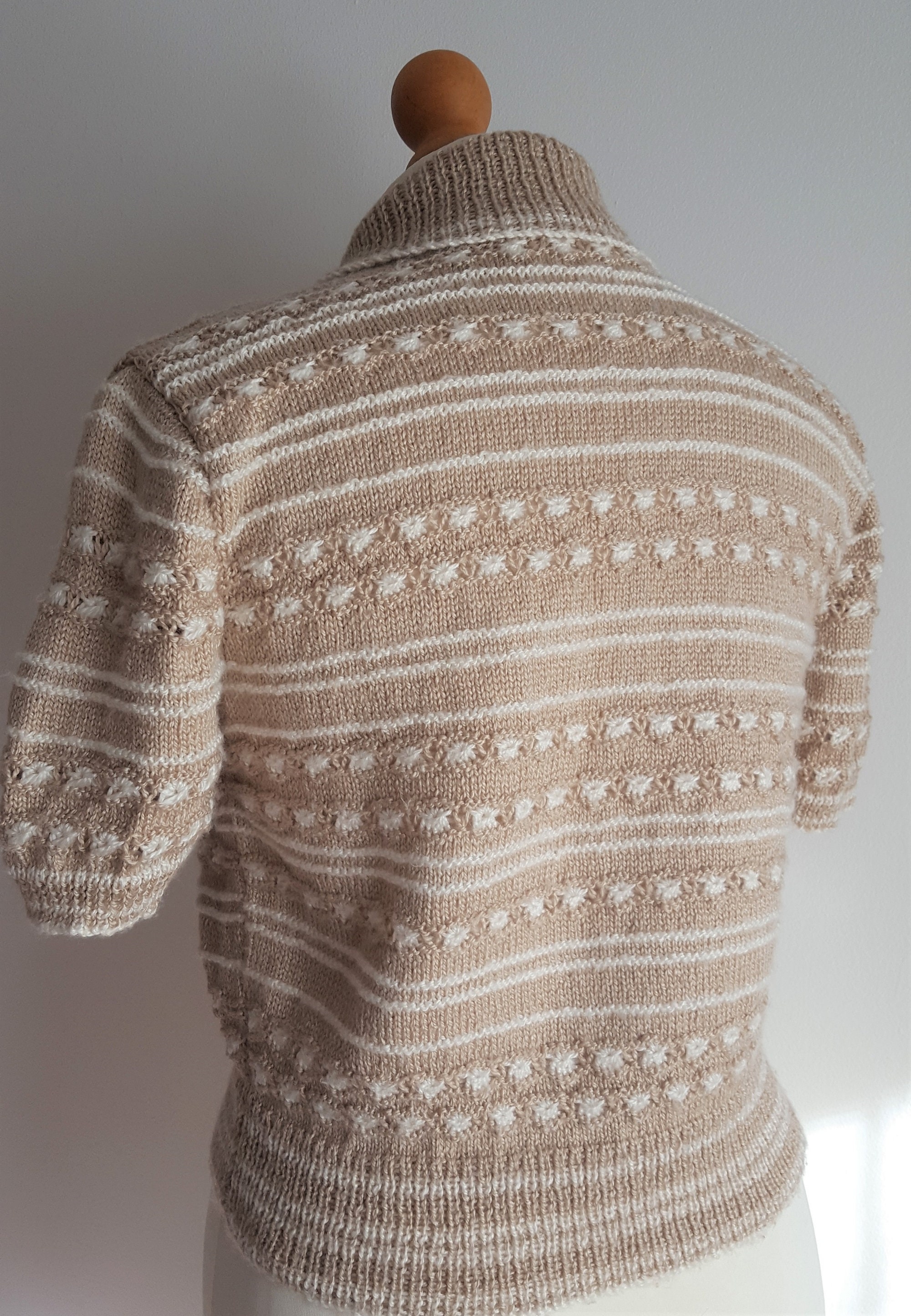 Knitting Pattern for - Cheltenham, a Pretty Short-sleeved Cardigan ...