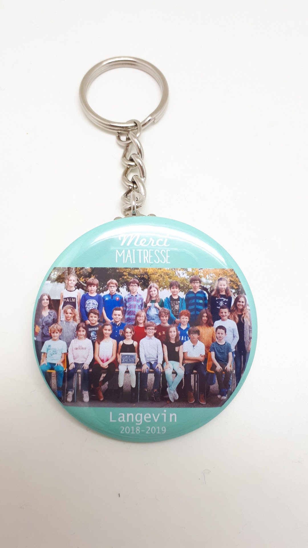 Keyring 56mm Customizable Class Photo Thanks Teacher Teacher - Etsy