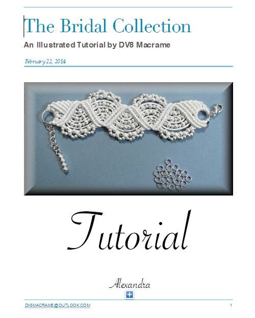 Macrame Bridal Wave Bracelet Tutorial. Easy to Follow Instructions. - Etsy