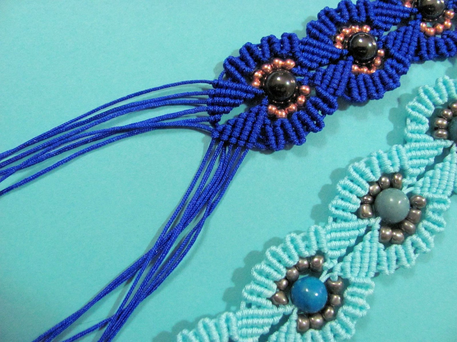 Micro Macrame Tutorial Beaded Circle Bracelet. Easy to Follow ...