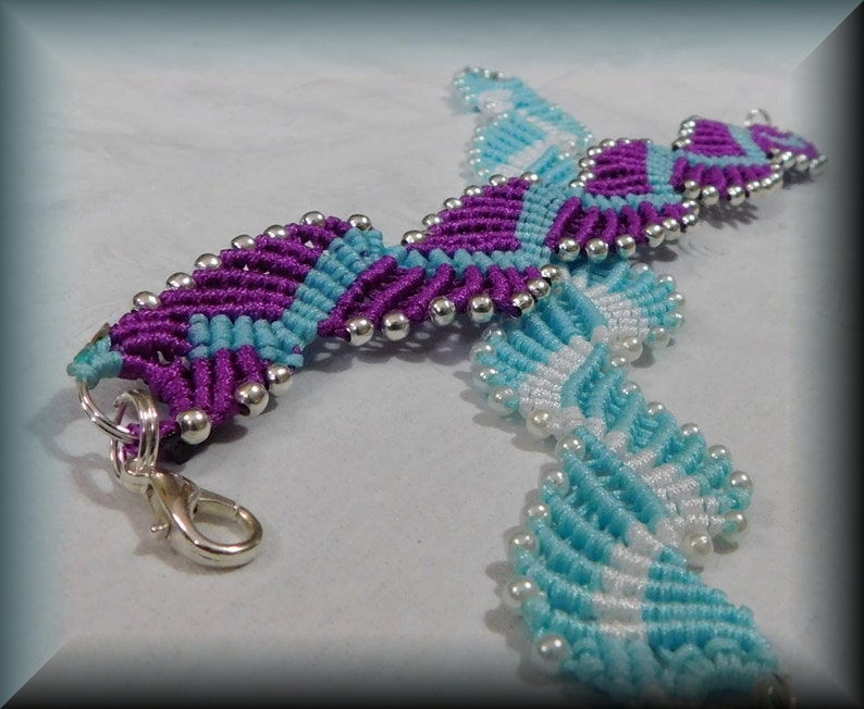 Micro Macrame Tutorial Spiral Bracelet. Easy to Follow Instructions ...