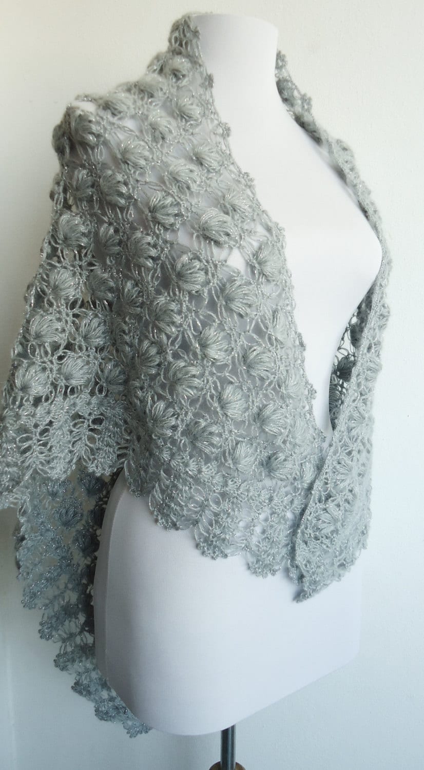 Gray Bridal Shrug Wedding Shawl Bridal Bolero Winter Wedding - Etsy