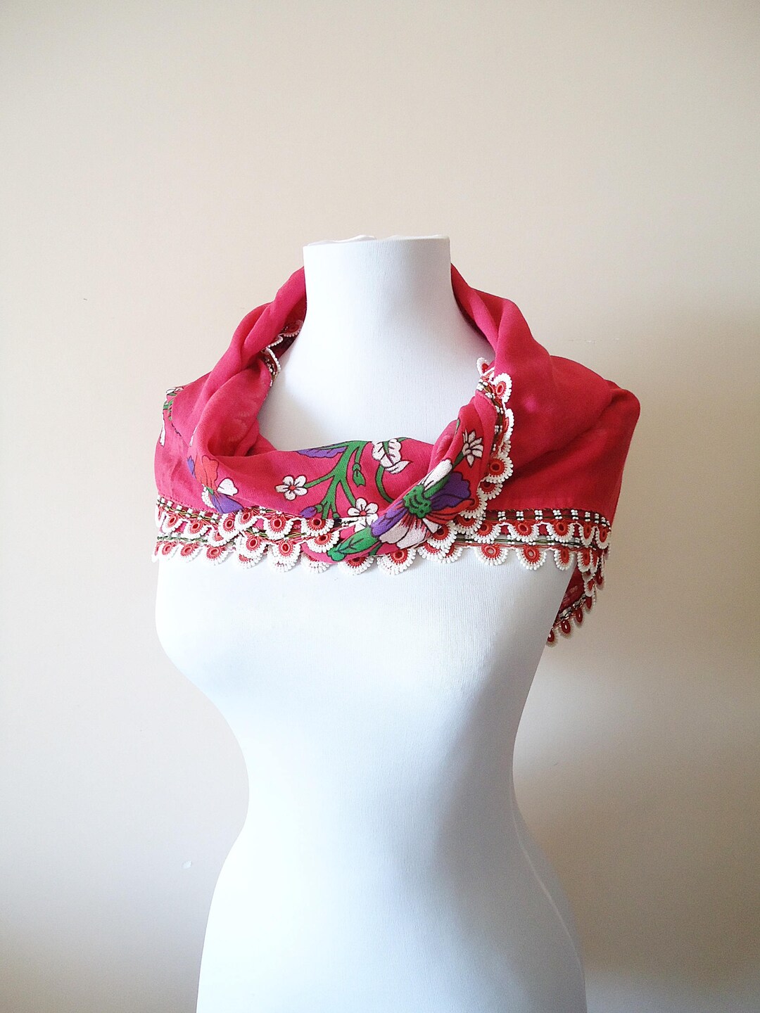 Traditional Turkish Yemeni, Oya Scarf, Handmade Scarf, Crochet Oya ...