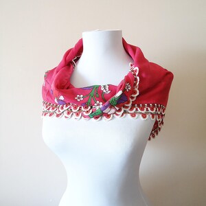 Traditional Turkish Yemeni, Oya Scarf, Handmade Scarf, Crochet Oya ...
