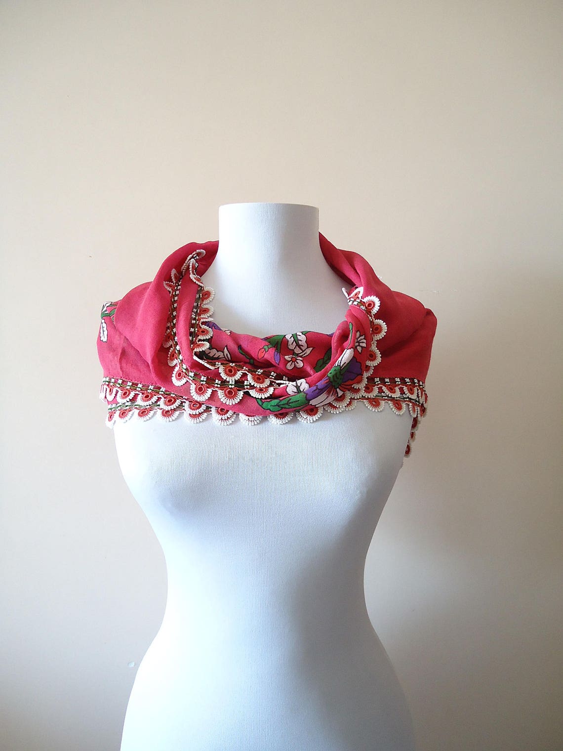 Traditional Turkish Yemeni Oya Scarf Handmade Scarf Crochet | Etsy