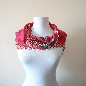 Traditional Turkish Yemeni, Oya Scarf, Handmade Scarf, Crochet Oya ...