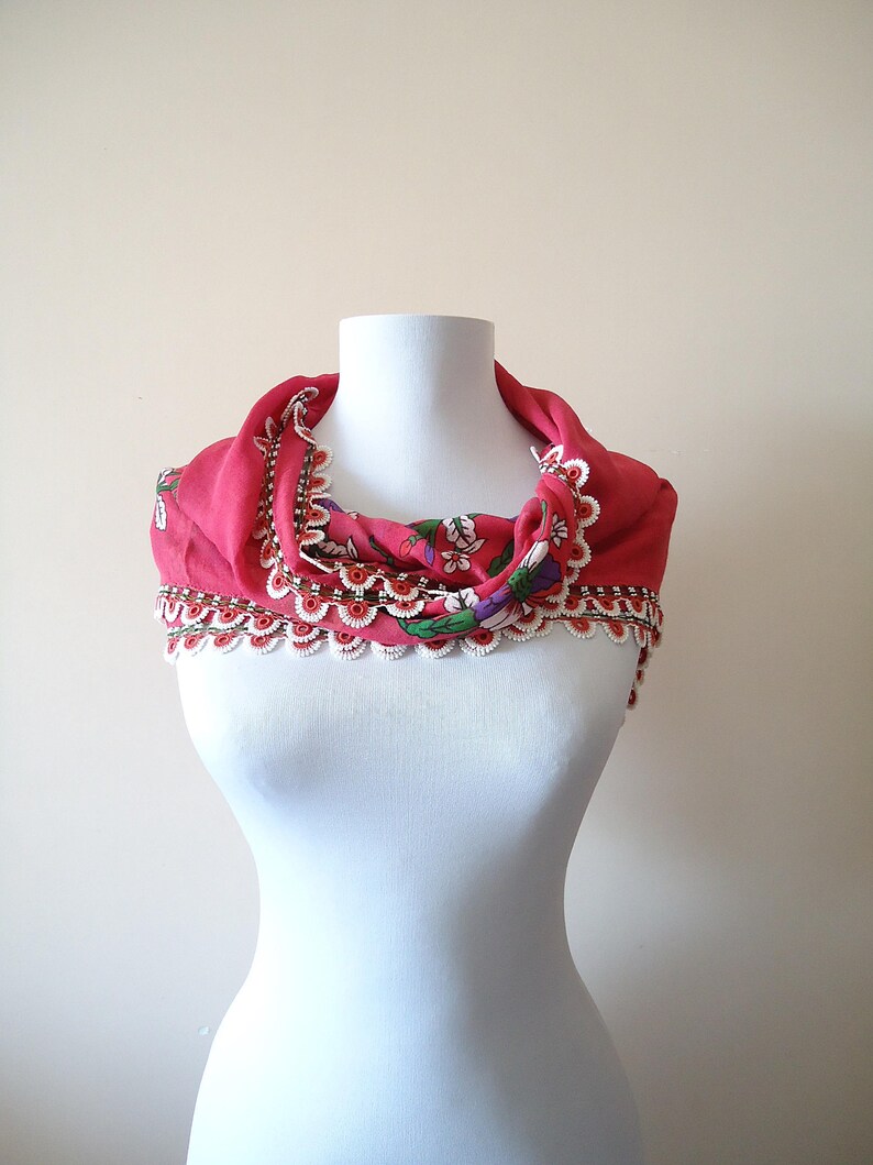 Traditional Turkish Yemeni Oya Scarf Handmade Scarf Crochet | Etsy