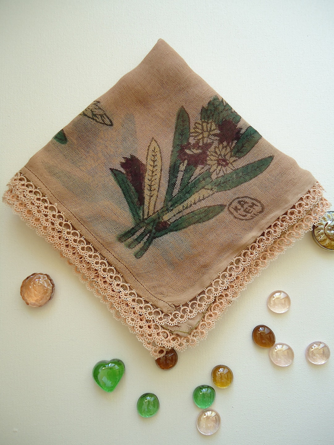 Bronze Pink Traditional Turkish Headscarf With Tattle Trim - Etsy