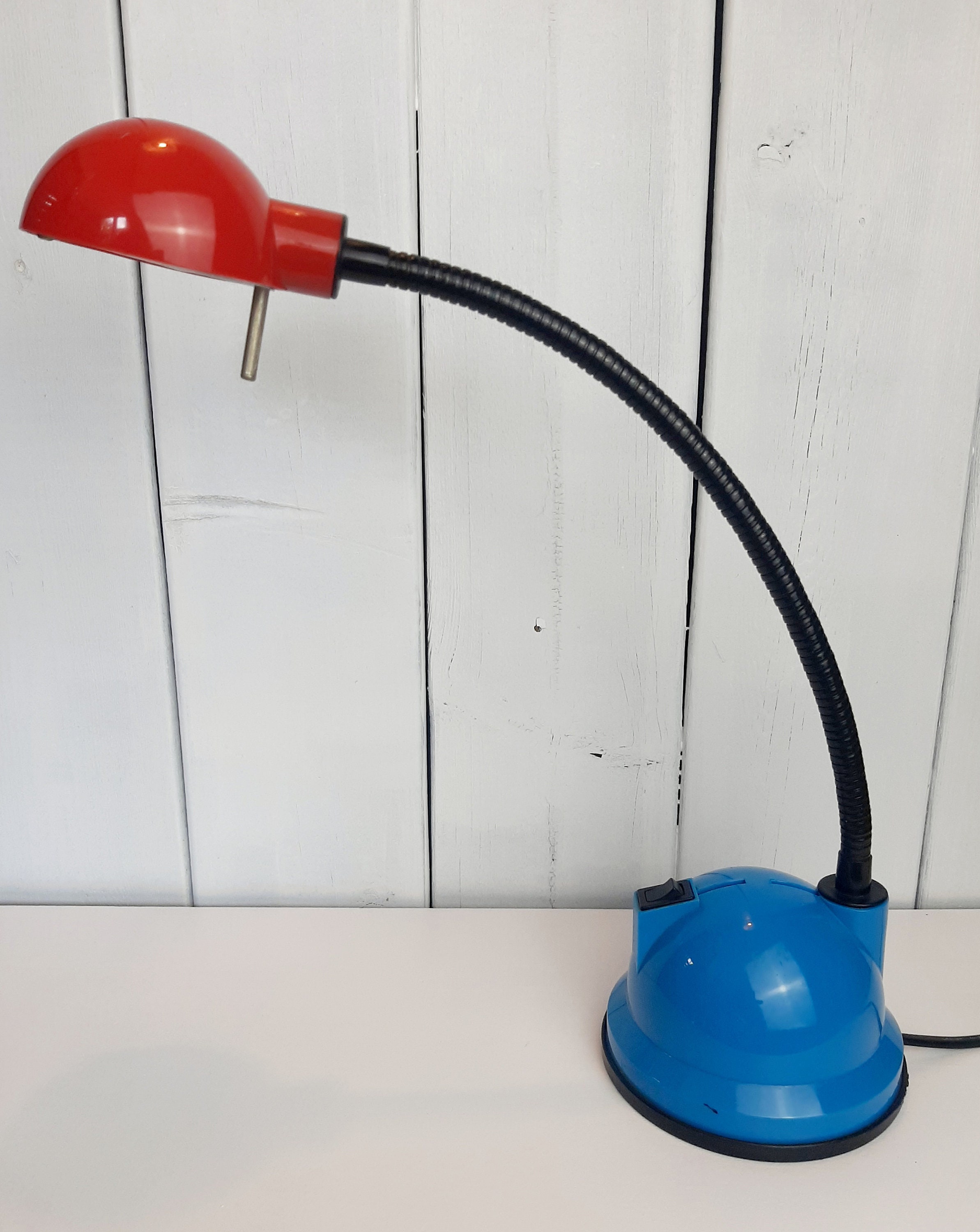 Memphis Style Desk Lamp, NFK, Vintage Table Lamp With Gooseneck, 1980s ...