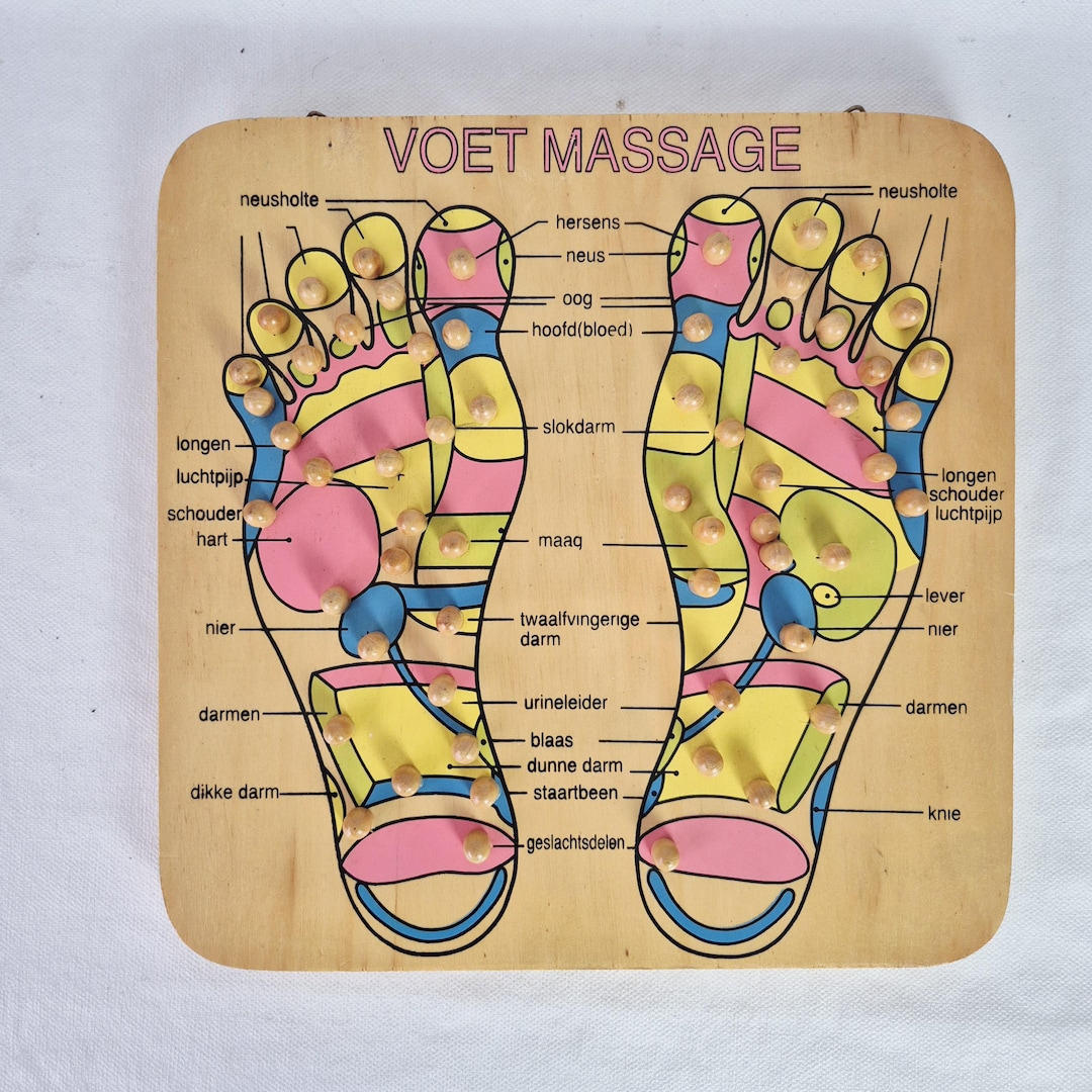 Vintage Foot Massage Board | Reflexology Acupuncture | Massage Board - Etsy