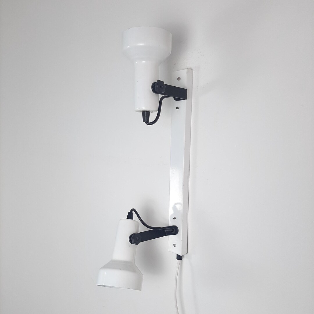Vintage Spotlight Bar White With Black, 70s Wall Lighting, Original ...