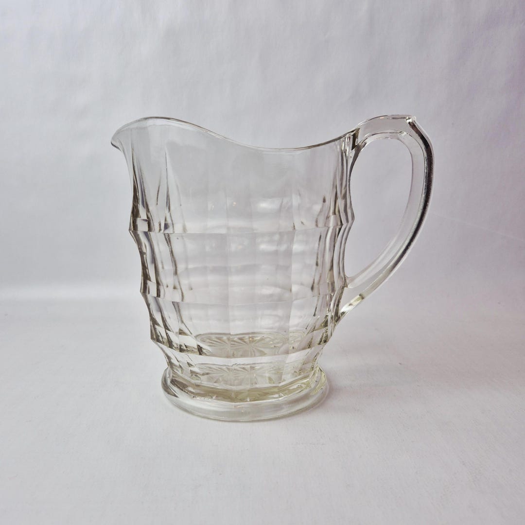 Exclusive Art Deco Water Jug | Davidson Jacobean Pressed Glass ...