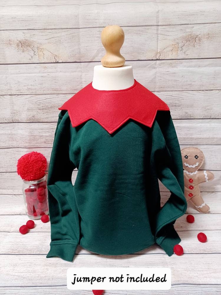 Handmade Felt Elf Collar: Christmas Costume Accessory - Etsy