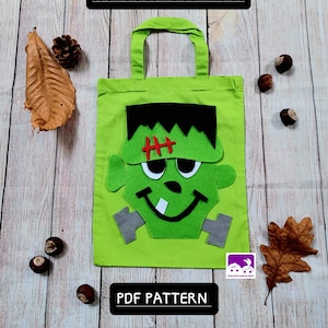 Halloween PDF Pattern for a Frankenstein Face Decoration,craft Project ...