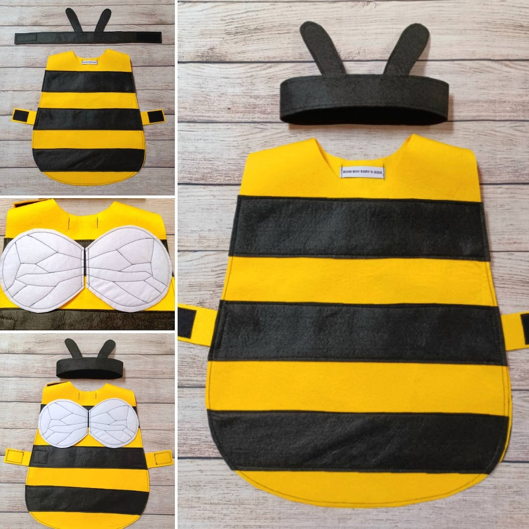 Kids Bumble Bee Costume: Handmade Felt Tabard & Headband - Etsy