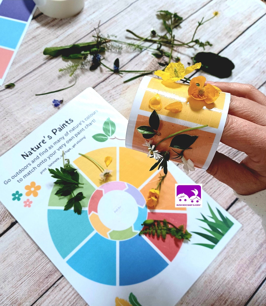 Nature Band Printable Childrens Nature Color Chart Outdoor Kids Picnic ...