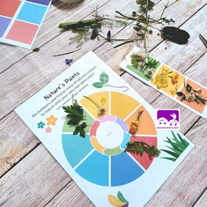 Nature Band Children's Nature Color Chart Set Kids Picnic Forager ...