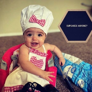 Cakesmash Baby Chef Pink Outfit Baby Baker Baby Cook Photo Prop Costume ...