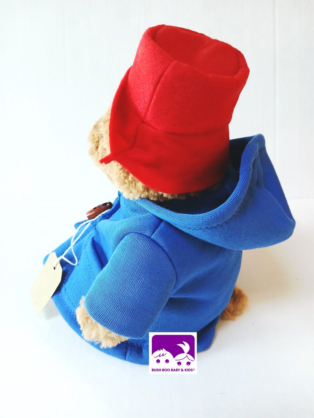 Handcrafted Plush Bear Outfit, Blue Coat, Red Hat, Prop Costume - Etsy