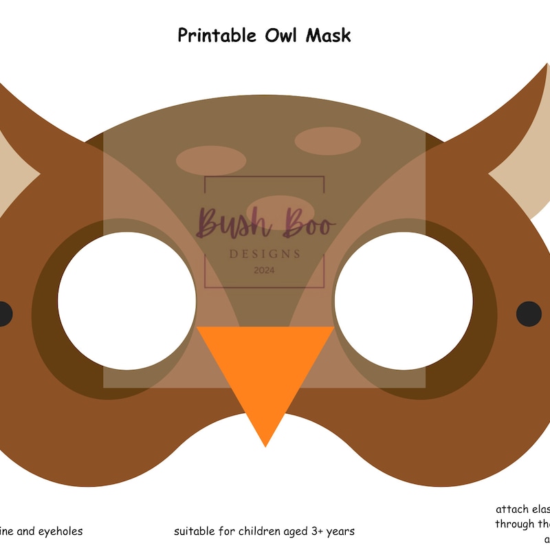 Owl Mask - Etsy