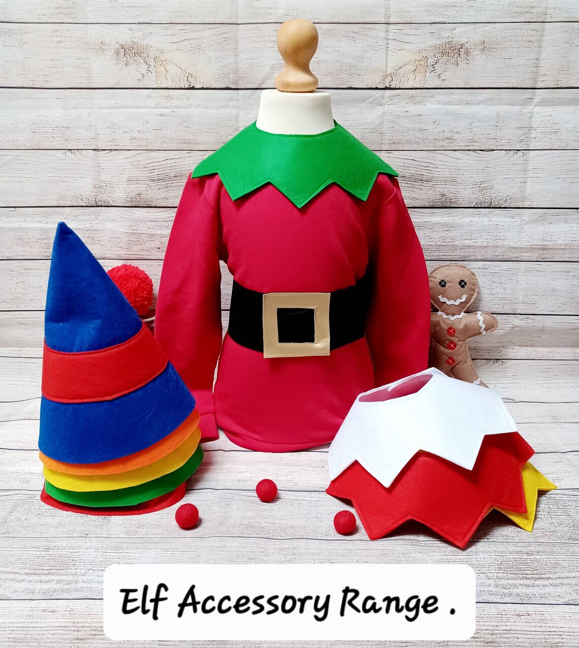 Handmade Felt Elf Collar: Christmas Costume Accessory - Etsy