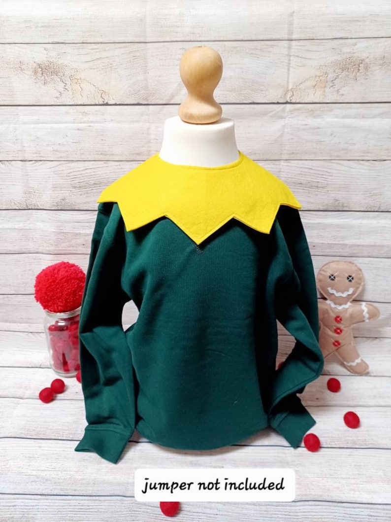 Handmade Felt Elf Collar: Christmas Costume Accessory - Etsy