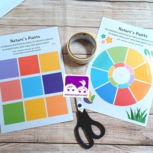 Nature Band Children's Nature Color Chart Set Kids Picnic Forager ...