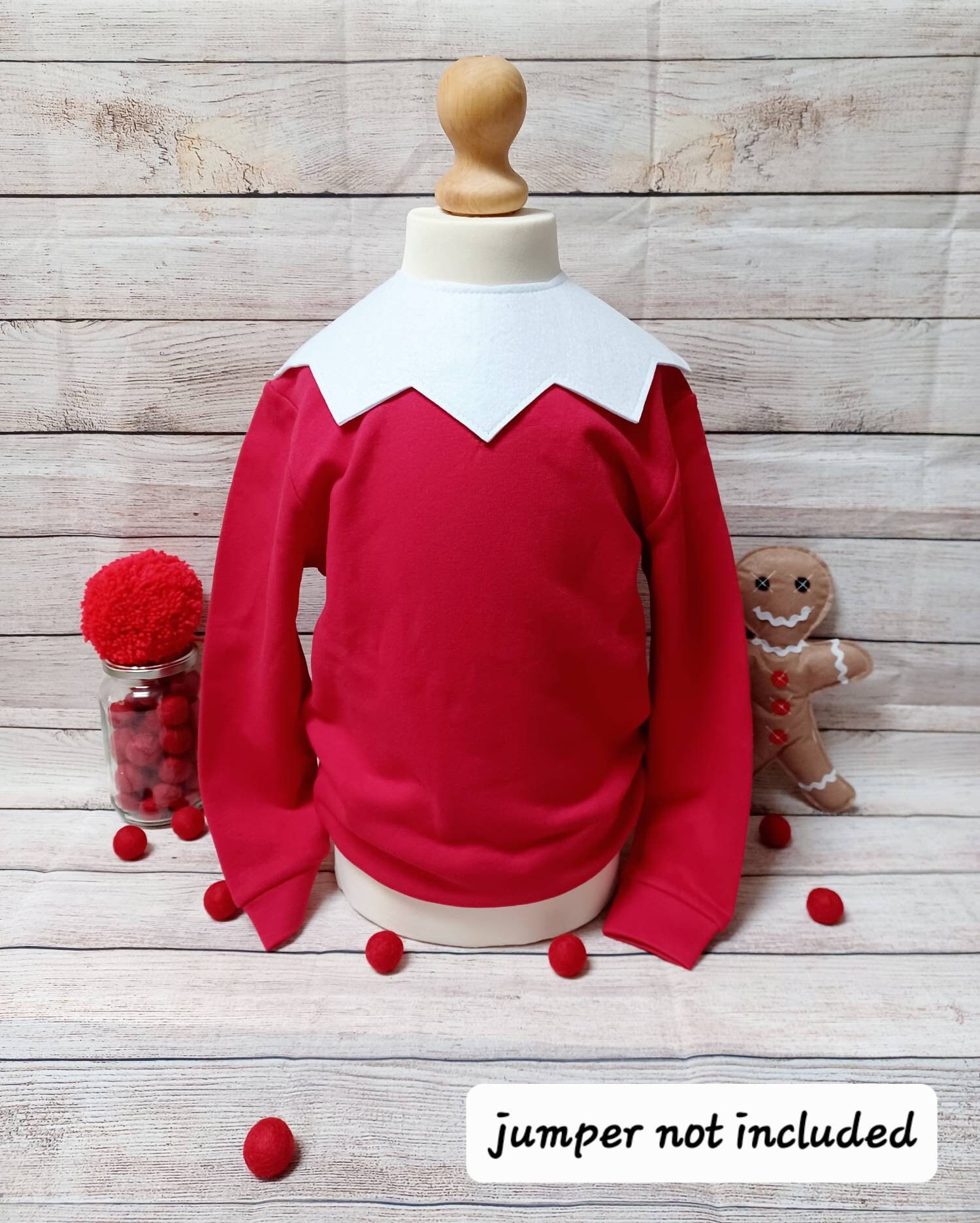 Handmade Felt Elf Collar: Christmas Costume Accessory - Etsy