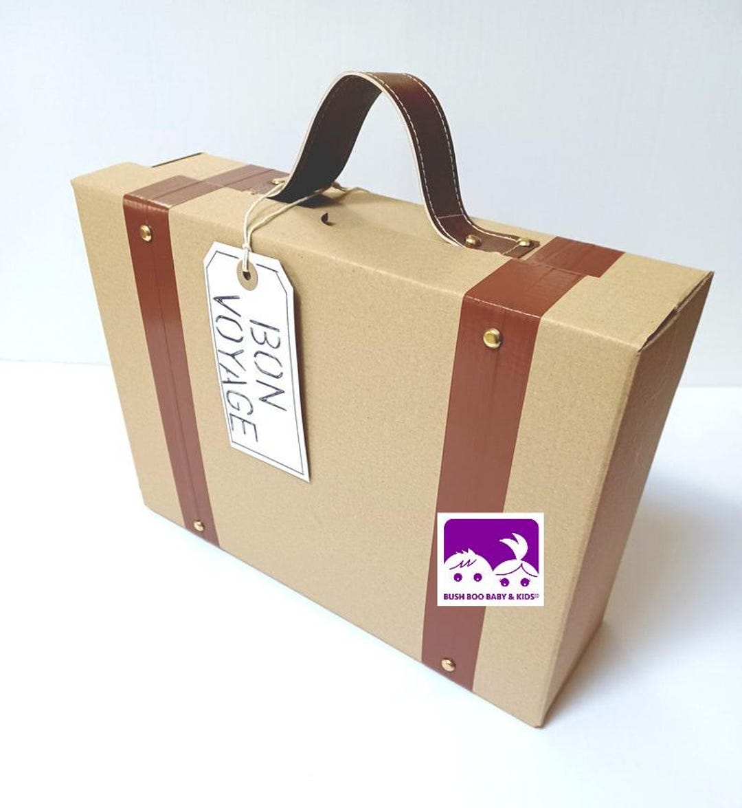 Kids Fake Suitcase Photography Prop: Bon Voyage Travel Theme - Etsy UK