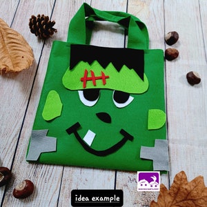 Halloween PDF Pattern for a Frankenstein Face Decoration,craft Project ...