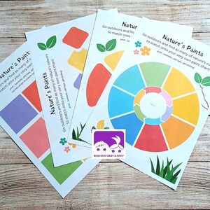 Nature Band Printable Childrens Nature Color Chart Outdoor Kids Picnic ...