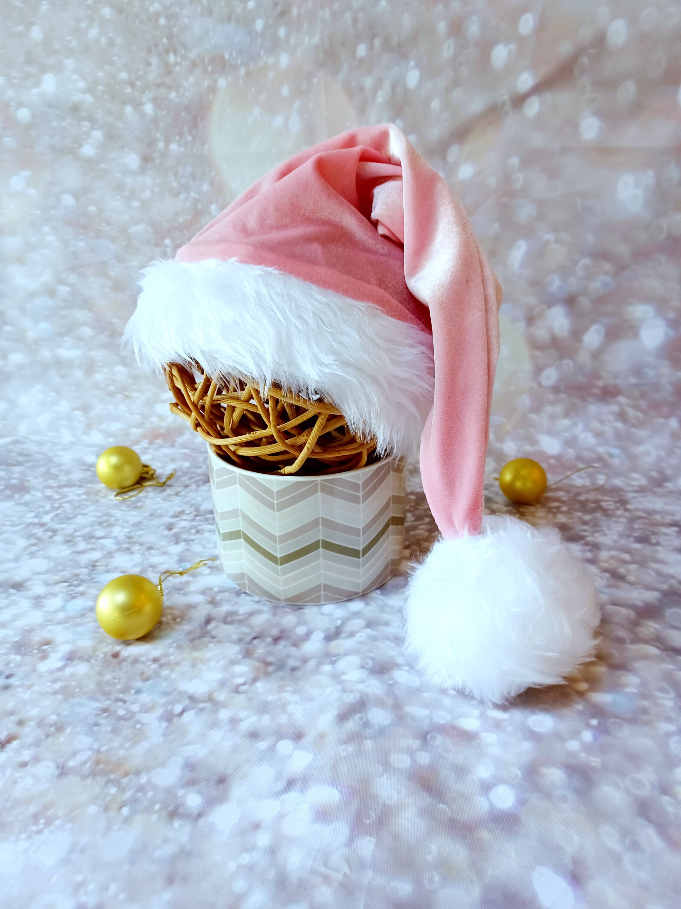 Baby Pink Santa Hat baby Santa Hat Photo Prop santa Hat Photo prop Pink Velvet Sleepy Santa Hat christmas Santa Hat velvet Baby Hat Prop Etsy