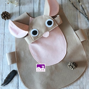 Kids Brown Mouse Costume Mouse Outfit Mouse Headband Woodmouse Costume ...