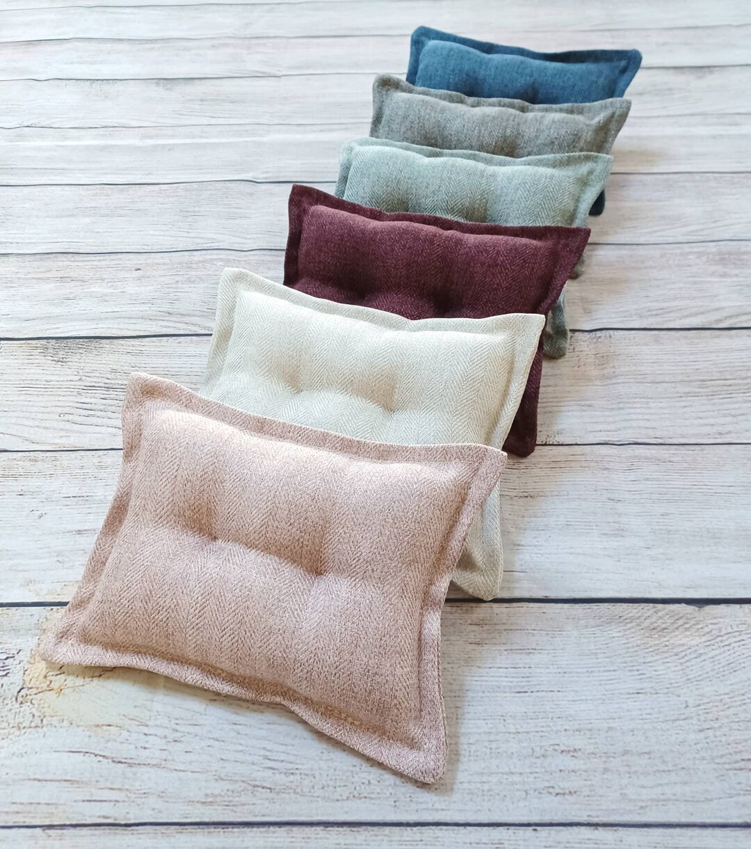 Herringbone Newborn Posing Pillow: Photography Prop Cushion - Etsy