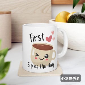 First Sip of the Day Digital PNG JPEG Download Sip of the Day ...