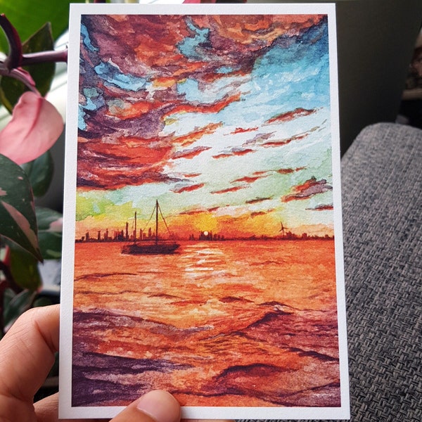 Toronto Postcard / Toronto Art / Toronto Themed Postcards / Watercolor ...