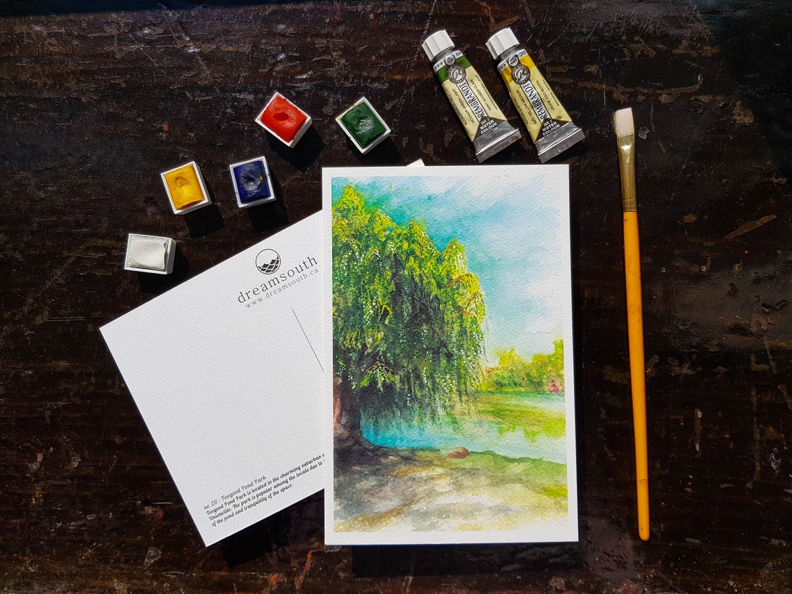 Willow Tree Postcard / Toronto Art / Toronto Themed Postcards - Etsy